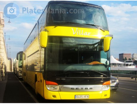 6495 HFN, Setra 400-series , License plates of Spain
