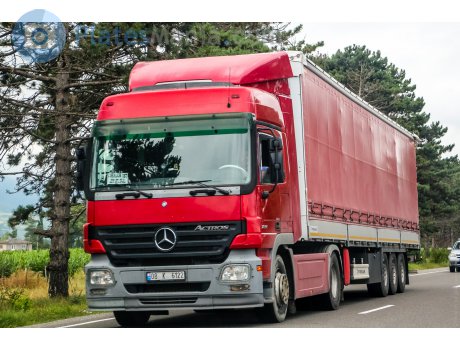 08 K 6122, Mercedes-Benz Actros (Artvin) License plate of Turkey
