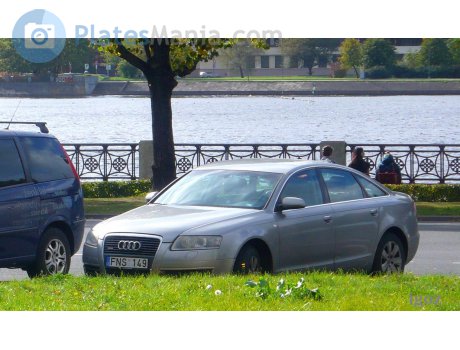 FNS 149, Audi A6 , License plate of Lithuania