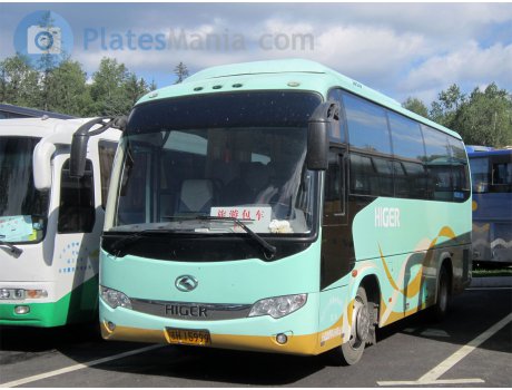吉H·15999, Higer KLQ68** (Yanbian Korean Autonomous Prefecture) License ...