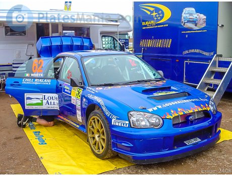 S300 WRT, Subaru Impreza WRX STi (Ipswich) License plate of the United ...