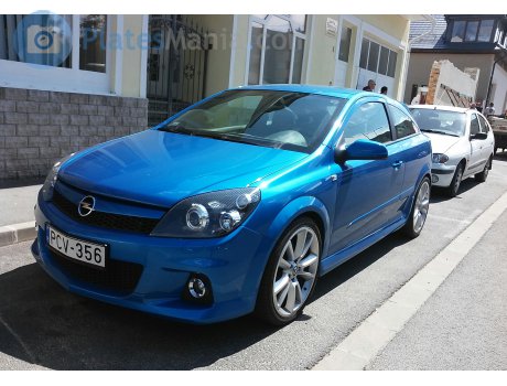 PCV-356, Opel Astra , license plates of Hungary