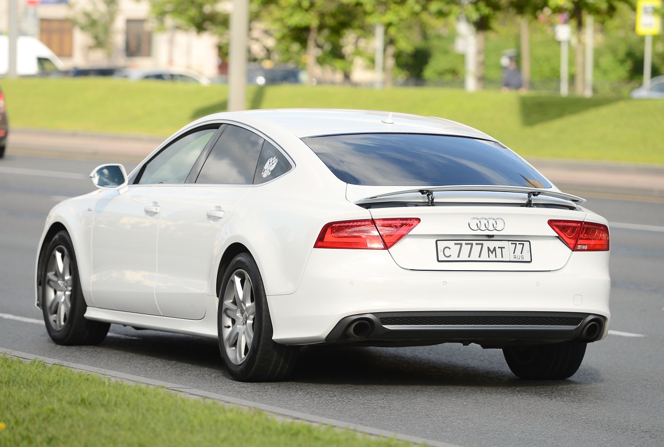 "с 777 мт 77" photos Audi A7. Russia