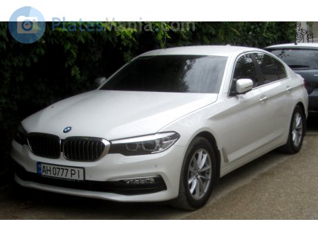 AH 0777 PI, BMW 5 Series (Donetsk Oblast) License plate Ukraine