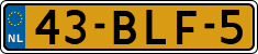 43-BLF-5, Scania S-series , License plate of the Netherlands