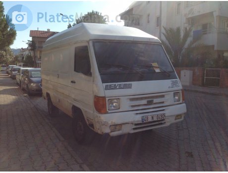 48 N 0492, BMC Levend (Muğla) License plate of Turkey