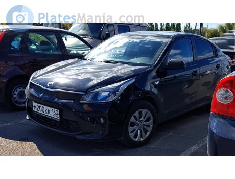 м200кк163, KIA Rio (Samara Oblast) License plate Russia