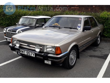 RMT 957Y, Ford Granada (Greater London) License plate of the United Kingdom