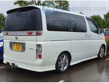 NT03 VCW, Nissan Elgrand (Stockton-on-Tees) License plate of the United ...