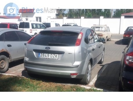 2849 DZK, Ford Focus , License plates of Spain