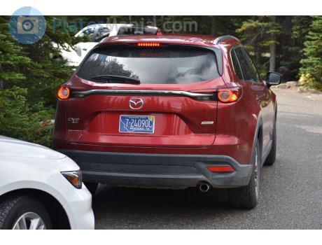 7-24090C, Mazda CX-9 (Montana / Flathead) License plate of the USA