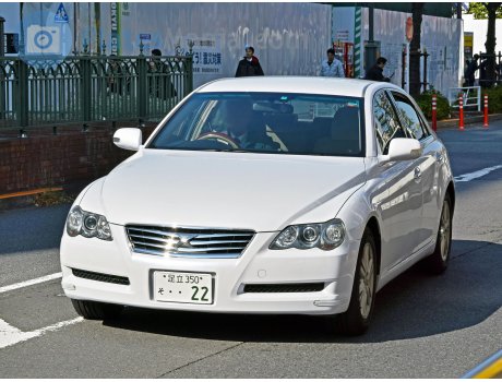 足立 350 そ 22, Toyota Mark X (Adachi) License plate of Japan