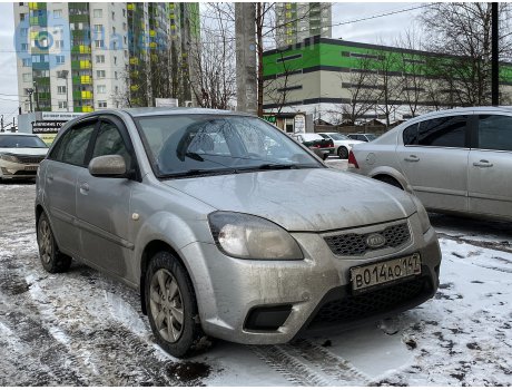 в014ао147, Kia Rio (Leningrad Oblast) License plate Russia