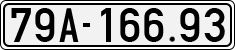 79A-166.93, Audi Q2 (Khánh Hòa Province) License plate of Vietnam