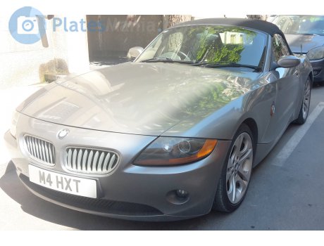 M4 HXT, BMW Z4 (Personalized license plates) License plate of the ...