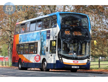 YX67 VDO, Alexander Dennis Enviro 400 (Beverley) License plate of the ...