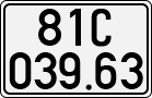 81C-039.63, CNHTC Howo ZZ-series (Gia Lai Province) License plate of ...