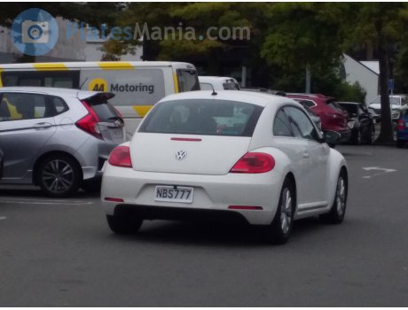 NBS777, Volkswagen Beetle , License plate of New Zealand