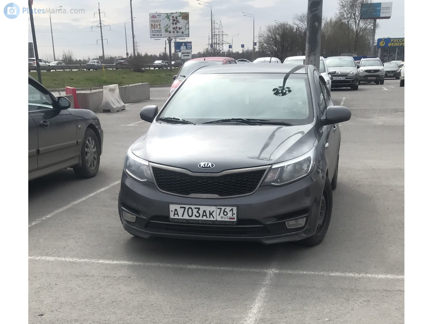 "а 703 ак 761" photos Kia Rio. Russia