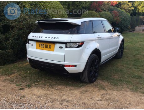 T99 BLK, Land Rover Range Rover Evoque (London North-West) License ...