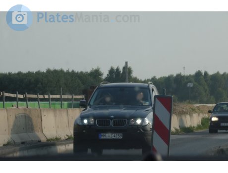 HH WS 4159, BMW X3 (Hanseatic City of Hamburg) German license plate