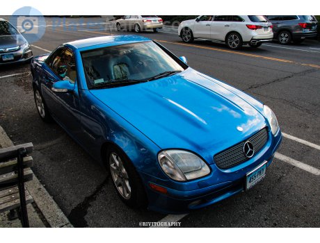 455-PKY, Mercedes-Benz SLK-Klasse (Connecticut) License plate of the USA