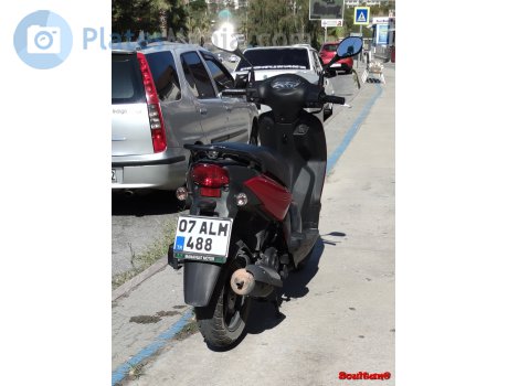 07 ALM 488, SYM Orbit (Antalya) License plate of Turkey