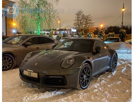 IX, Porsche 911 , License plate of Latvia