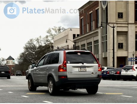 RMJ1563, Volvo XC90 (Georgia) License plate of the USA