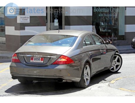 0090, Mercedes-Benz CLS-Klasse , License plate of Andorra
