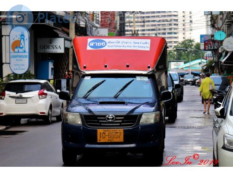 10-6557, Toyota Hilux (Chonburi) License plate of Thailand