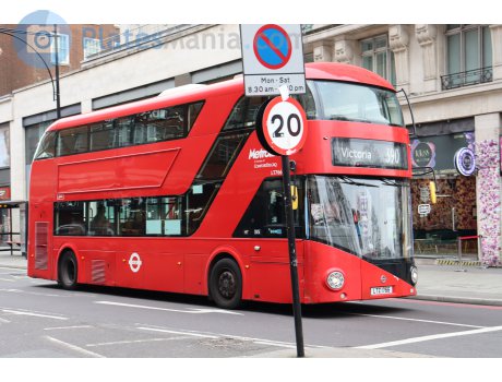 LTZ 1766, Wrightbus NBFL Routemaster (Belfast) License plate of the ...