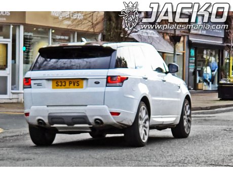 S33 PVS, Land Rover Range Rover Sport (Luton) License plate of the ...