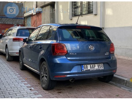 68 AAP 850, Volkswagen Polo (Aksaray) License plate of Turkey