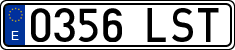 0356 LST, BMW 5 Series , License plates of Spain