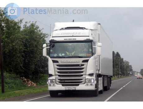 у123кк19, Scania R-Series (Republic of Khakassia) License plate Russia