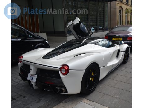 KHK, Ferrari LaFerrari (California) License plate of the USA