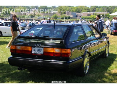 00-JXNF, Audi 200 (Connecticut) License plate of the USA