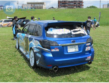 滋賀 355 に 22, Subaru Legacy (Shiga) License plate of Japan