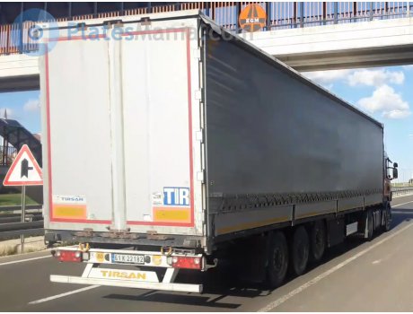 61 K 22182, Tirsan (Trabzon) License plate of Turkey