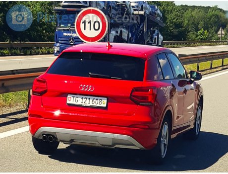 TG 121608, Audi Q2 (Thurgau) License plate of Switzerland