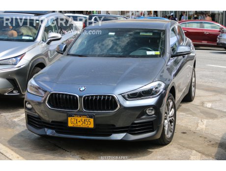 GZX-5455, BMW X2 (New York) License plate of the USA