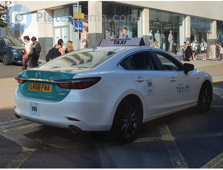 LK68 FMA, Mazda 6 (Borehamwood (Stanmore)) License plate of the United ...