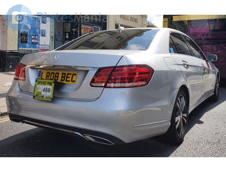 LR08 BEC, Mercedes-Benz E-Klasse (Borehamwood (Stanmore)) License plate ...