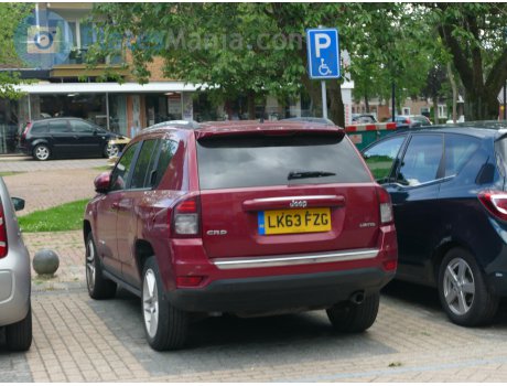 LK63 FZG, Jeep Compass (Borehamwood (Stanmore)) License plate of the ...