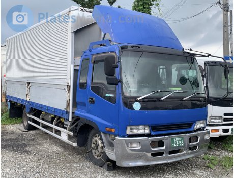 滋賀 100 い 2253, Isuzu Forward (Shiga) License plate of Japan