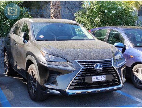 835R, Lexus NX , License plate of Monaco