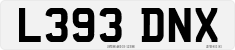 L393 DNX, Toyota Land Cruiser (Dudley) License plate of the United Kingdom