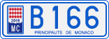 License plates of Monaco