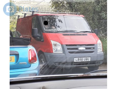 LB56 UDU, Ford Transit (Wimbledon) License plate of the United Kingdom